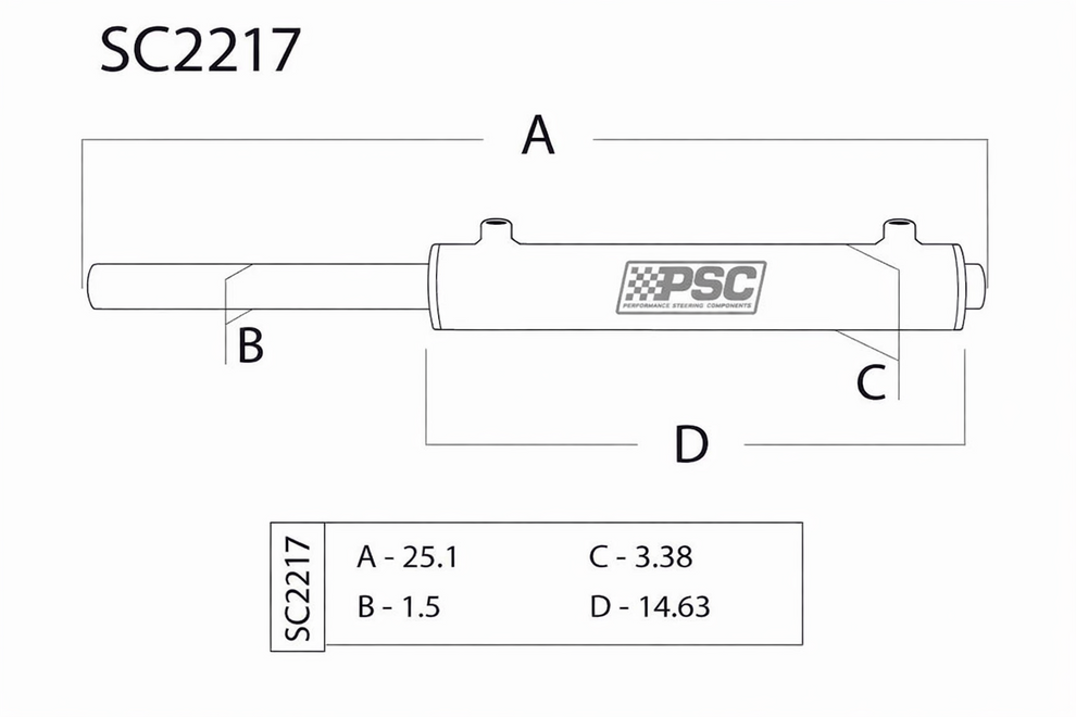 Double Ended Hydraulic Steering Cylinders & Kits | PSC Steering – PSC ...